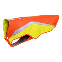 Ruffwear Lumenglow High-Vis Regenmantel Reflex, XXS: Brust 33-43 cm, Blaze Orange