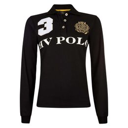 HV Polo Poloshirt Favouritas Eques lange Ärmel, Gr. M, navy