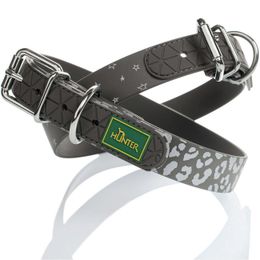 Hunter Halsband Convenience Reflect, L/XL, 53-61 x 2,5 cm, grau, Leo Muster