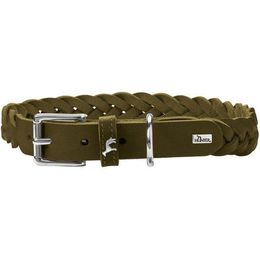 Hunter Halsband Solid Education Special, S-M: Länge 35-44 cm, 2,5 cm breit, olivgrün