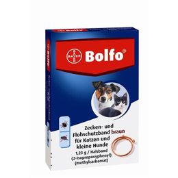 BAYER BOLFO Zecken- und Flohschutzband für Hunde, Katze/kleine Hunde, 35 cm, braun