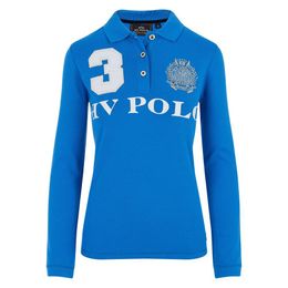 HV Polo Poloshirt Favouritas Eques lange Ärmel, Gr. M, blue