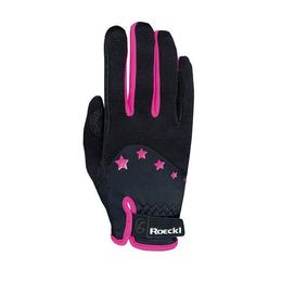 Roeckl Kinder Reit Handschuh Toronto, Gr. 6,5 - schwarz/pink