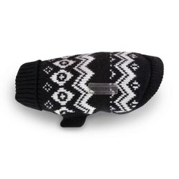 Wolters Norweger Pullover für Hunde, 45: Rückenlänge 45 cm, Halsumfang 43 cm, schwarz/weiss