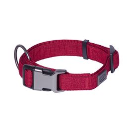 Nobby Halsband Linen Deluxe, L/XL - 45 bis 65 cm - rot