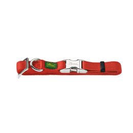 Hunter Halsband Vario Basic Alu Strong Verschluss, XL: 45-65 cm, 2,5 cm breit, rot