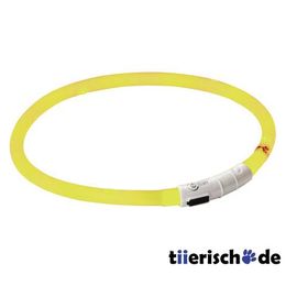 Kerbl LED-Halsband Maxi Safe, gelb, max 55cm Halsumfang