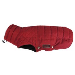 Wolters Thermo Steppjacke Boston für Hunde, 20 cm Rückenlänge, Halsumfang 19 cm, Brustumfang: 22 - 28 cm, rot