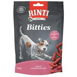 Rinti Extra Mini Bitties Leckerlis für kleine Hunde, Huhn, Karotte & Spinat, 100g