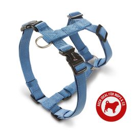 Wolters Hundegeschirr Professional für Mops & Co., Gr. XL: 55 - 80 cm, riverside blue