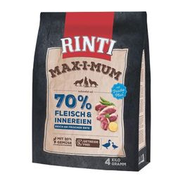 Rinti Maximum Trockenfutter für Hunde, Ente 4kg