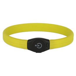 Kerbl Maxi Safe LED-Halsband für Langhaar Hunde, grün, 65x1,5cm