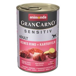 animonda GranCarno Adult Sensitive Hundefutter, Huhn + Kartoffeln 6x400g
