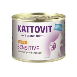 Kattovit Feline Diet Sensitive Diät Katzenfutter, Huhn 12x185g