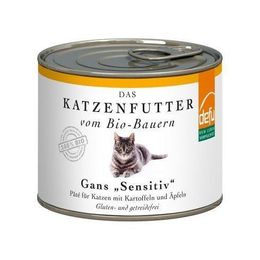 defu Katzenfutter Gans "Sensitive" Pâté, 12 x 200 g