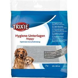 Trixie Hygiene Unterlage Nappy mit Aktivkohle, 40 × 60 cm, 7 Stück