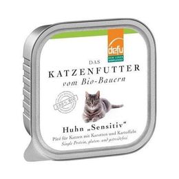 defu Katzenfutter Huhn Sensitive Pâté, 16 x 100 g