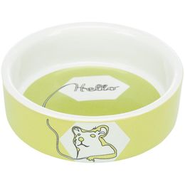 Trixie Kleintiernapf aus Keramik in bunten Farben, für Hamster: 90 ml, ø 8 cm