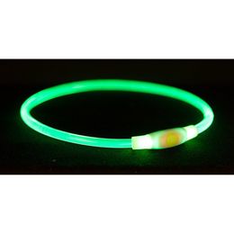 Trixie Flash Leuchtring für Hunde USB, L-XL: 65 cm/ø 8 mm, grün