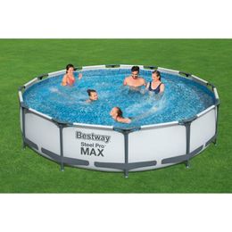 Bestway Steel Pro Max™ Frame Pool-Set, rund, mit Filterpumpe 366 x 76 cm