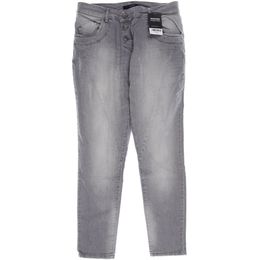 Oui Damen Jeans, grau