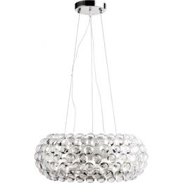 PRIVATEFLOOR Deckenlampe - Kristallglas Kugel Pendelleuchte - 35cm - Savoni Transparent - Acryl, Kunststoff - Transparent