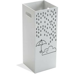 Versa Clouds Schirmständer für Eingang, Raum oder Halle, moderner Schirmhalter, Maßnahmen (h x l x b) 53 x 21 x 21 cm, MDF-Holz, Farbe: Weiß und grau