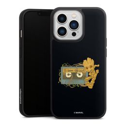 DeinDesign iPhone 13 Pro Handy Premium Silikon H&uuml;lle Handyh&uuml;lle schwarz Case Guardians Of The Galaxy Groot Marvel Silikon Premium Case