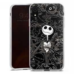 DeinDesign iPhone Xr Handy Silikon H&uuml;lle Case transparent Handyh&uuml;lle Disney Nightmare Before Christmas Halloween Silikon Case