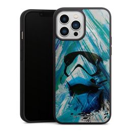 DeinDesign iPhone 13 Pro Max Handy Premium Silikon H&uuml;lle Handyh&uuml;lle schwarz Case Colourful Stormtrooper Star Wars Silikon Premium Case