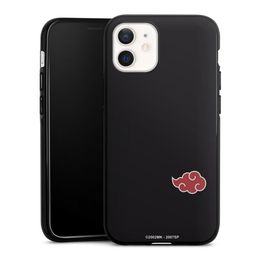 DeinDesign iPhone 12 Handy Silikon H&uuml;lle Case schwarz Handyh&uuml;lle Naruto Shippuden Akatsuki Official Licensed Product