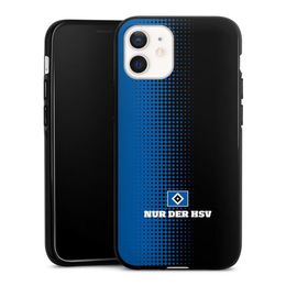DeinDesign iPhone 12 Handy Silikon H&uuml;lle Case schwarz Handyh&uuml;lle Hsv Logo Official Licensed Product
