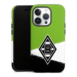 DeinDesign iPhone 14 Pro Handy Panzer Handyh&uuml;lle robuste Outdoor H&uuml;lle Schutzh&uuml;lle matt Borussia M&ouml;nchengladbach Bmg Official Licensed Product Tough Case