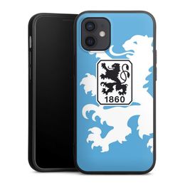 DeinDesign iPhone 12 mini Handy Premium Silikon H&uuml;lle Handyh&uuml;lle schwarz Case Coat Of Arms Tsv 1860 M&uuml;nchen Official Licensed Product Silikon Premium Case