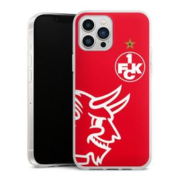 DeinDesign iPhone 13 Pro Max Handy Silikon H&uuml;lle Case transparent Handyh&uuml;lle Star Devil 1. Fc Kaiserslautern Silikon Case