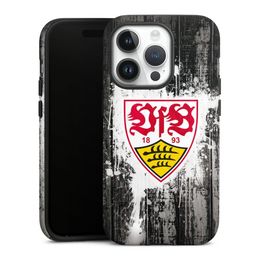DeinDesign iPhone 14 Pro Handy Panzer Handyh&uuml;lle robuste Outdoor H&uuml;lle Schutzh&uuml;lle matt Official Licensed Product Vfb Stuttgart Bundesliga Tough Case