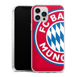 DeinDesign iPhone 13 Pro Max Handy Silikon H&uuml;lle Case transparent Handyh&uuml;lle Official Licensed Product Fcb Fc Bayern M&uuml;nchen Silikon Case