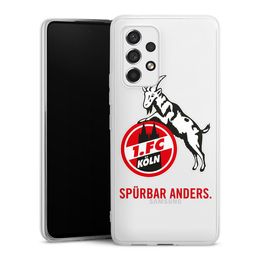 DeinDesign Galaxy A53 5G Handy Silikon H&uuml;lle Case transparent Handyh&uuml;lle Transparent Official Licensed Product 1. Fc K&ouml;ln Silikon Case