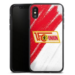 DeinDesign iPhone X Handy Silikon H&uuml;lle Case schwarz Handyh&uuml;lle 1. Fc Union Berlin Logo Official Licensed Product