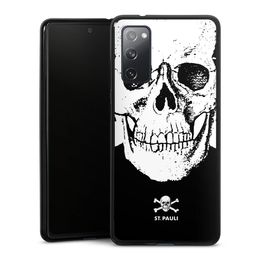 DeinDesign Galaxy S20 FE Handy Silikon H&uuml;lle Case schwarz Handyh&uuml;lle Totenkopf Official Licensed Product Fc St. Pauli