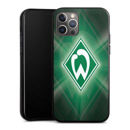 DeinDesign iPhone 12 Pro Handy Silikon H&uuml;lle Case schwarz Handyh&uuml;lle Sv Werder Bremen Official Licensed Product Coat Of Arms