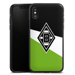 DeinDesign iPhone X Handy Silikon H&uuml;lle Case schwarz Handyh&uuml;lle Borussia M&ouml;nchengladbach Official Licensed Product Gladbach