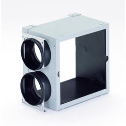 Zehnder Erweiterungsmodul ComfoCube CT 2xDN90 für Modulverteiler, grau, mit Befestigungswinkel 990323064