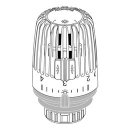 IMI Heimeier Thermostat-Kopf K weiß, Standard 6000-00.500