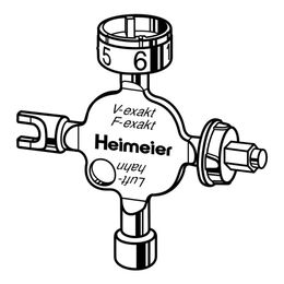 IMI Heimeier Universalschlüssel für V/F-exakt, Regulux, Vekolux, B-Kopf 0530-01.433