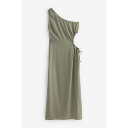 next Sommerkleid One-Shoulder-Midikleid mit Cut-Out (1-tlg)