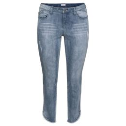 sheego Große Größen: Stretch Jeans SUSANNE in Ankle-Länge, blue Denim, Gr.52