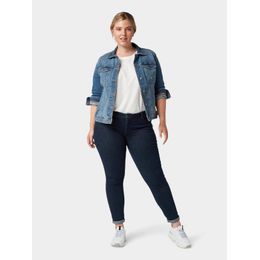 Tom Tailor Große Größen: Skinny Jeans mit Bauch-Shaping-Effekt, dark blue Denim, Gr.50