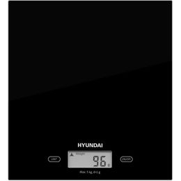 Hyundai Küchenwaage KVE893B, bis zu 5 kg, LCD-Display, TARE-Funktion, schwarz