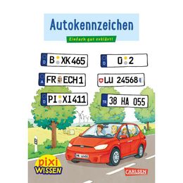 Carlsen Verlag Pixi Wissen 102: VE5 Autokennzeichen - Christine Stahr, Kartoniert (TB)